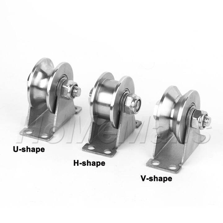 [jiik]1/2/4pcs 2 inch Stainless Steel Sliding Gate Roller Wheel For ...