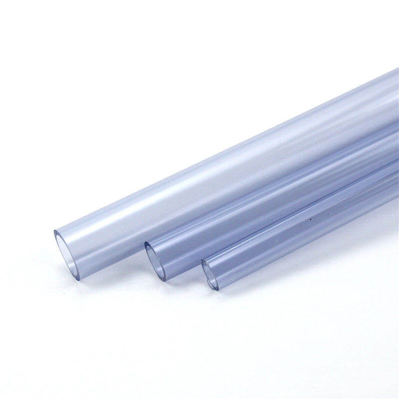 PVC Transparent Hard Plastic Water Pipe Aquarium Plexiglass Tube 1 PCS ...