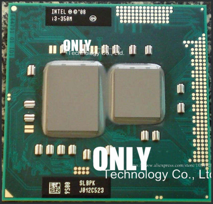 free shipping Core laptop I3-350m I3 350m Socket G1 CPU 3M Cache/2 ...