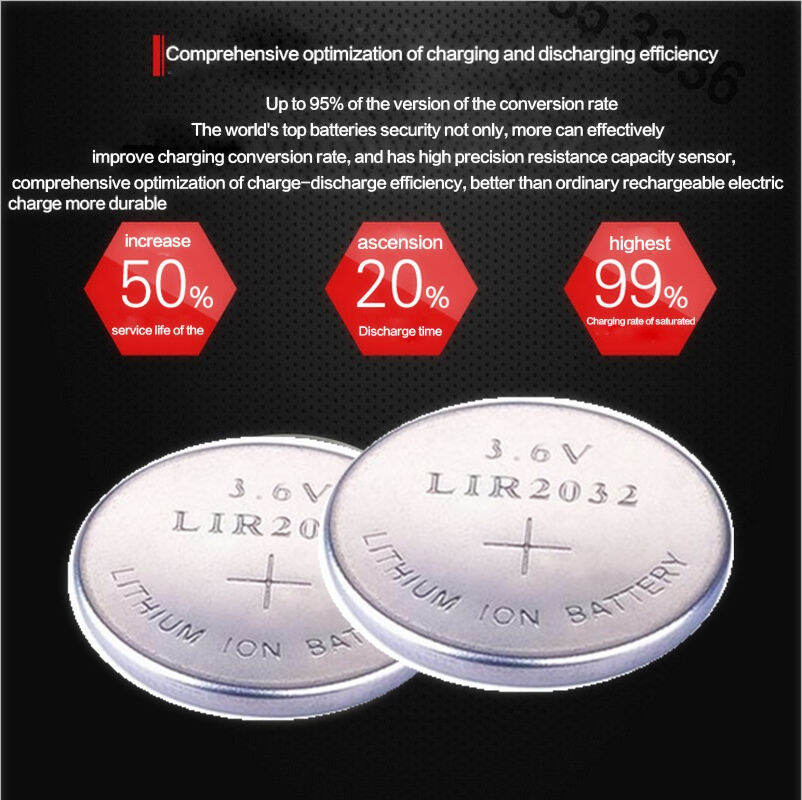 High-Quality 2PCS/LOT New Original Maxell ML2032 3V Rechargeable Lithium Battery Button Cell ...