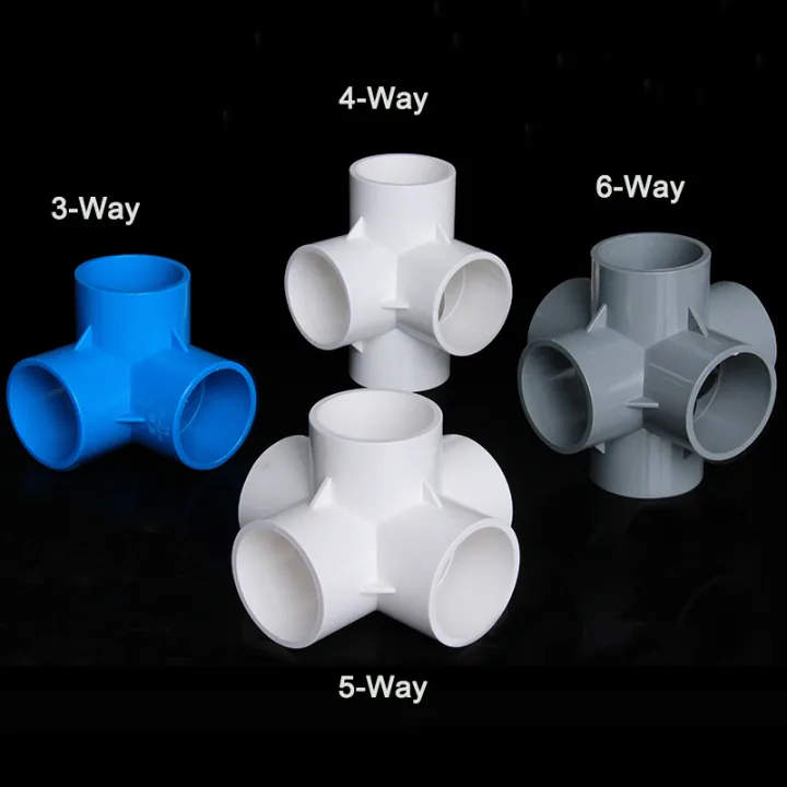 PVC Pipe Fitting 3-Way, 4-Way, 5-Way, 6-Way Elbow 20Mm,25Mm,32Mm,40Mm,50Mm Solvent Weld ...