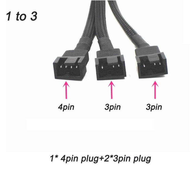 5-12V 3PIN 4PIN RGB LED Tape Connector Cable 1 to 1 2 3 4 5 PC ...