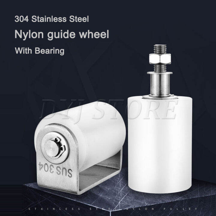 2/4Pack Multi-size 304 Stainless Steel Slide Gate Guide Roller, Nylon ...