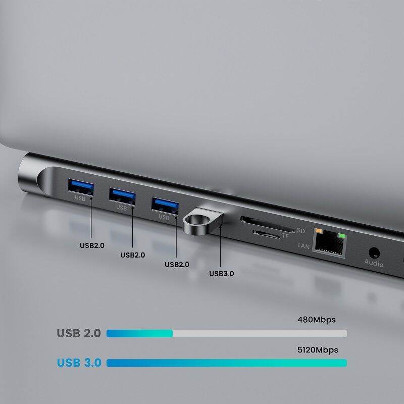 Type C Laptop Docking Station USB C Dock HDMI-compatible VGA USB Hub ...