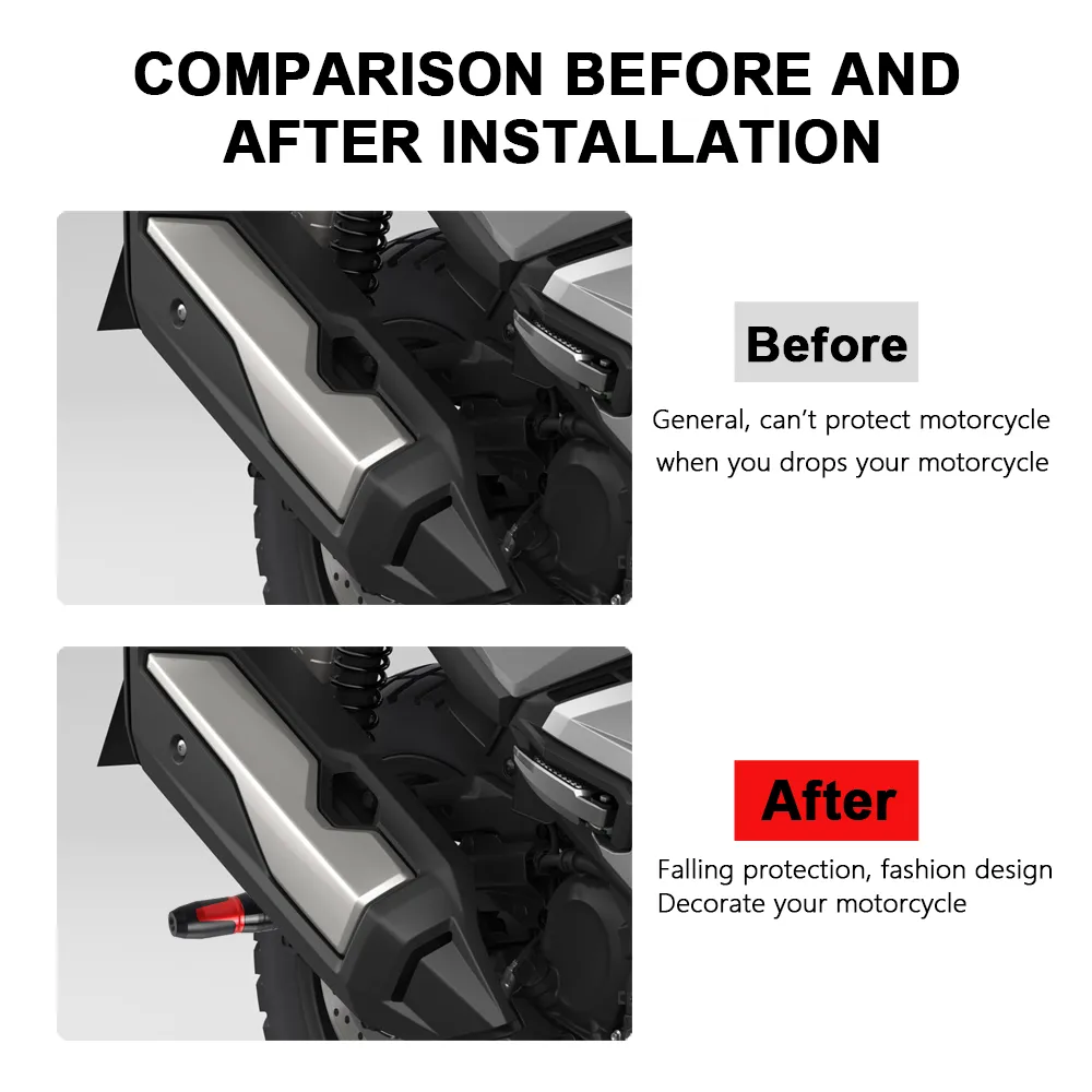 Exhaust Slider ADV 350 Accessories 2023 Crash Pad Motorcycle for Honda ADV 150 160 ADV350 ADV150 ...