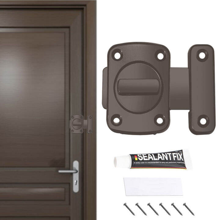 [Premium Quality]Door Lock Latch Rotate Bolt Bathroom Latch Security ...