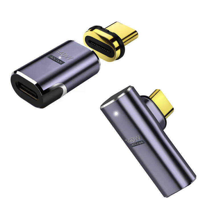 140W Magnetic Adapter USB C To Type C 40Gbps Fast Charging Magnet ...