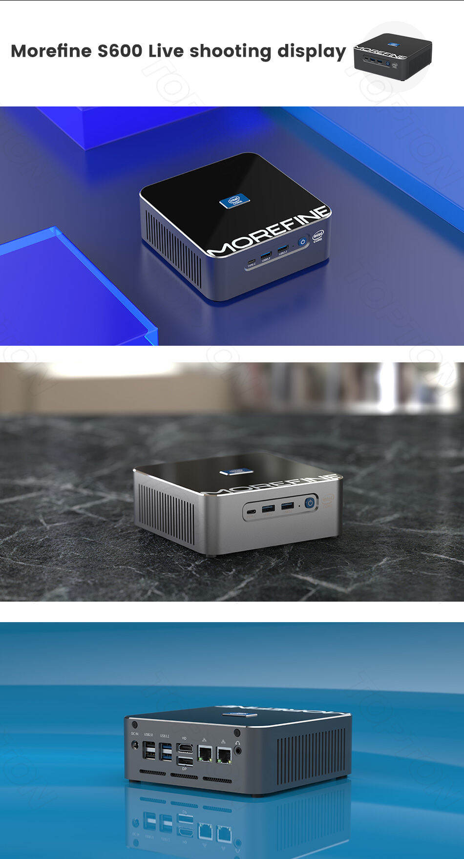 12th Gen Mini PC Intel Core I9 12900HK I7 1280P 14 Core 20หัวข้อ Windows 11 2 * M.2 NVME 2 * LAN ...