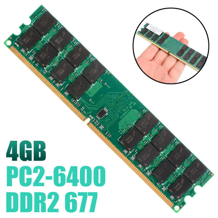 [Premium Quality]4GB Desktop Memory Bar RAM DIMM DDR2 677MHZ 240Pin 4GB ...