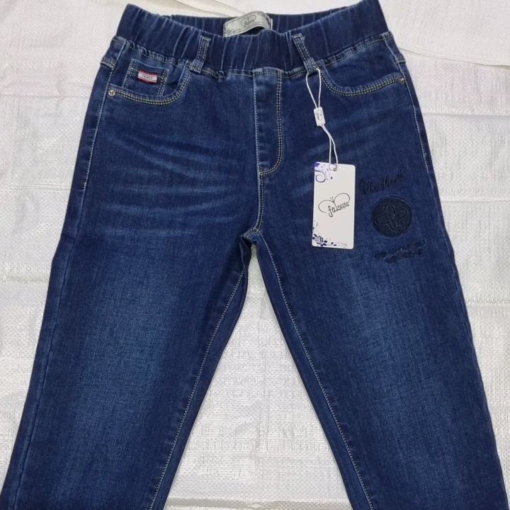 6ส่วนผ้ายีนส์ยืด.เกาหลี.เอวสวม(faleena).ไซร์28-38 | Lazada.co.th