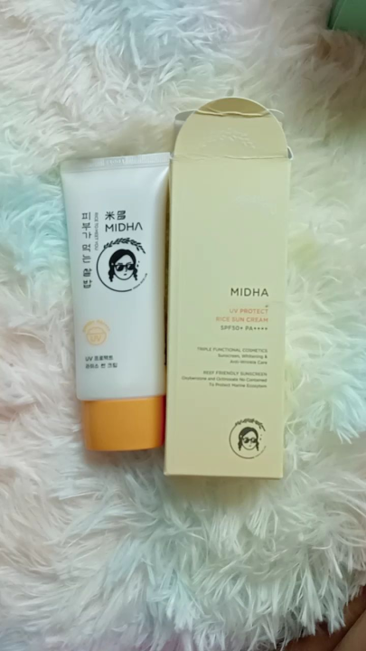 Midha Uv Protect Rice Sun Cream Spf50+ Pa++++ | Lazada PH