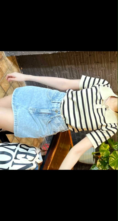 603.Cเสื้อไหมพรมคอปกโปโลทอลายเส้น ผ้าเนื้อนิ่มมาก | Lazada.co.th