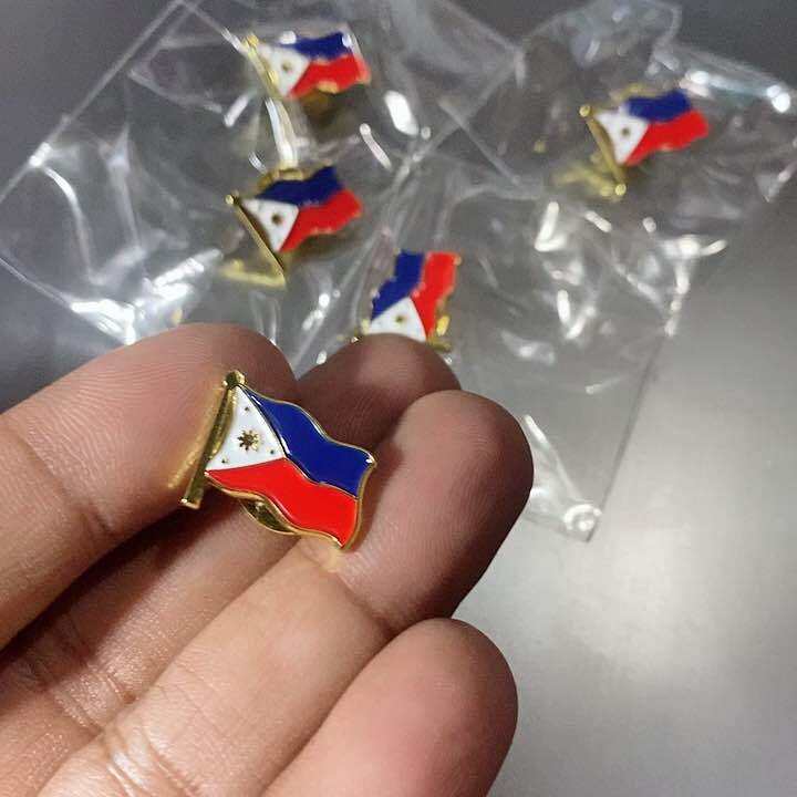 Pinoy Pride | Philippine Flag Collar Pin | Butterfly back Clip from ...