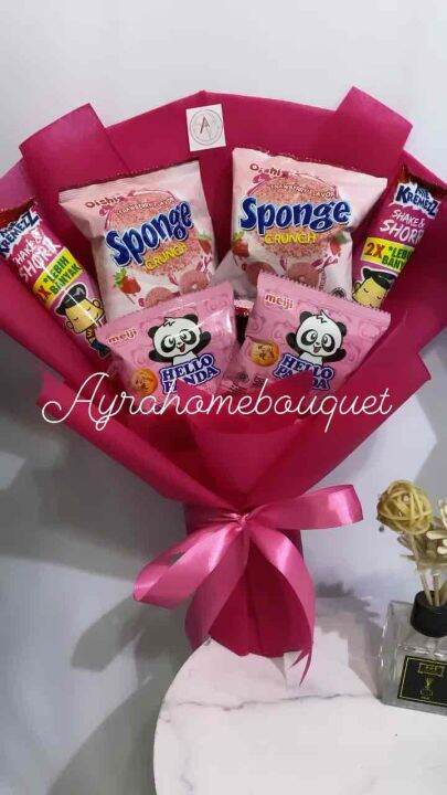 [PINK & BIRU] Bucket Buket Snack Jajanan Kado Wisuda Hadiah Sempro ...