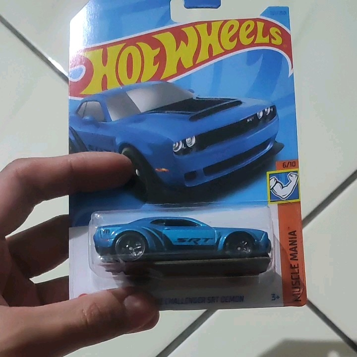 Hot Wheels 18 Dodge Challenger Srt Demon Hw Muscle Mania Lazada Indonesia