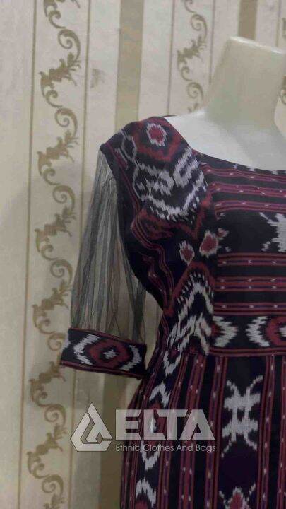 Gaun tenun dress mix twill | Lazada Indonesia