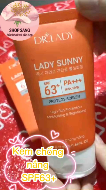 Kem chống nắng lớp kem nền LADY SUNNY bảo vệ da, không bết dính, chống ...