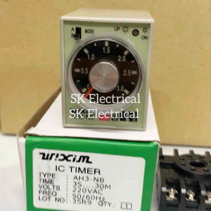 Wixim Ah3 Nb 220v 3s 3m Multi Range Analog Timer Ic Timer Sk Electrical Lazada Ph