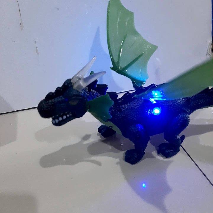mainan dino ber sayap dragon dinosaurus naga jalan dan suara | Lazada ...