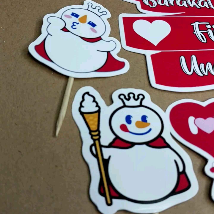 topper mixue (custom nama) | Lazada Indonesia