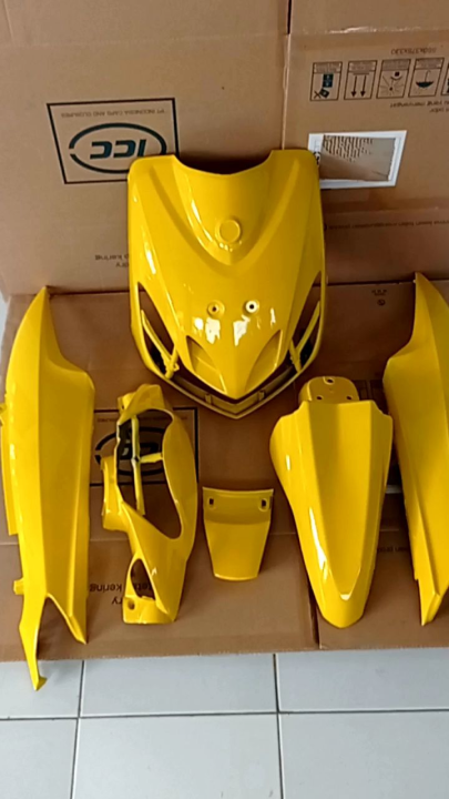 COVER FULL BODY HALUS YAMAHA MIO SMILE KUNING GOLSY | Lazada Indonesia