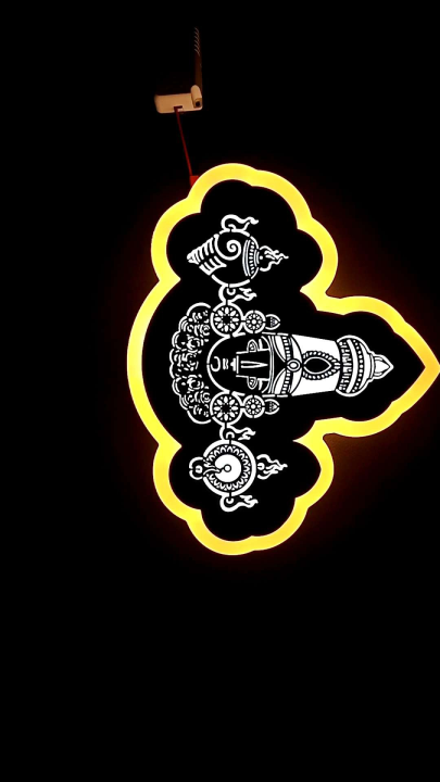 TIRUPATI Tirumala Balaji Big LED Color Light | Home Temple Decoration | Devotional Lights | Wall ...