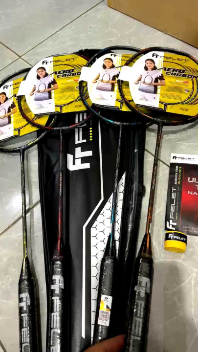 RAKET BADMINTON FELET AERO CARBON Original 35LBS | Lazada Indonesia