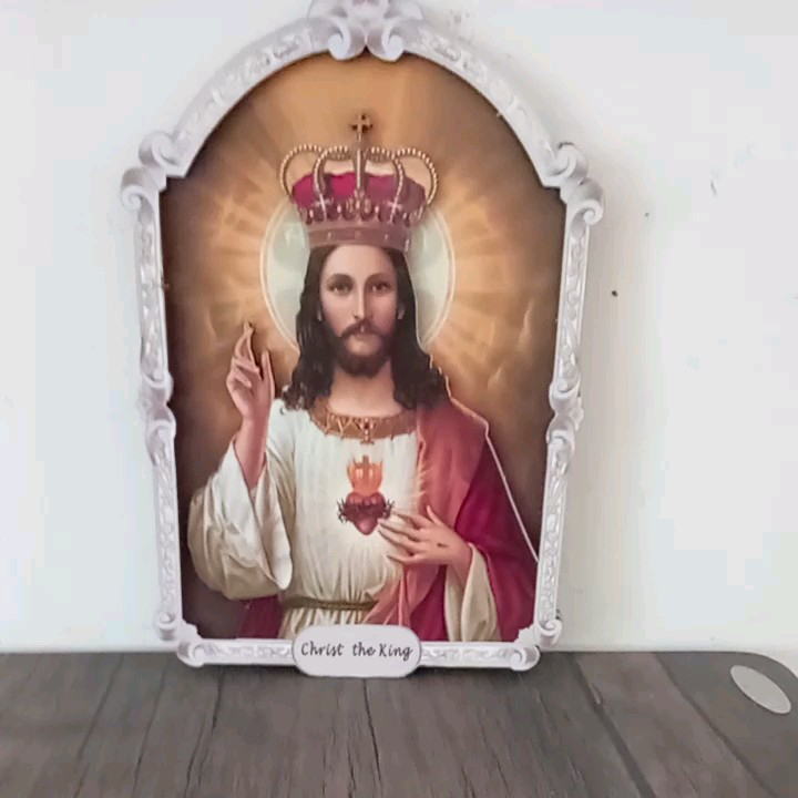 Gambar Rohani Yesus Raja Hiasan Dinding Christ The King Kristen Katolik ...