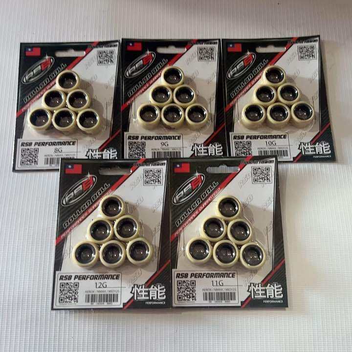 RS8 FLYBALL 6pc/3pc 8G/9G/10G/11G/12G YAMAHA NMAX155/AEROX155V1/V2 ...