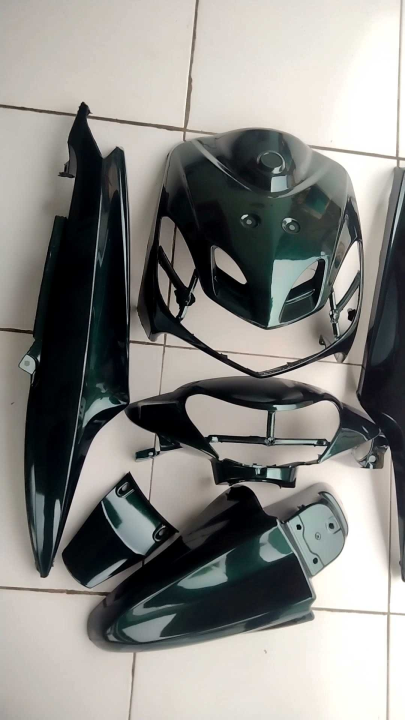 cover full halus body motor Yamaha Mio smile warna hijau botol,full ...