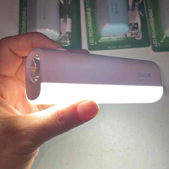 OMNI RFL-200 LED RECHARGEABLE POCKET FLASHLIGHT | Torch Light | Lazada PH