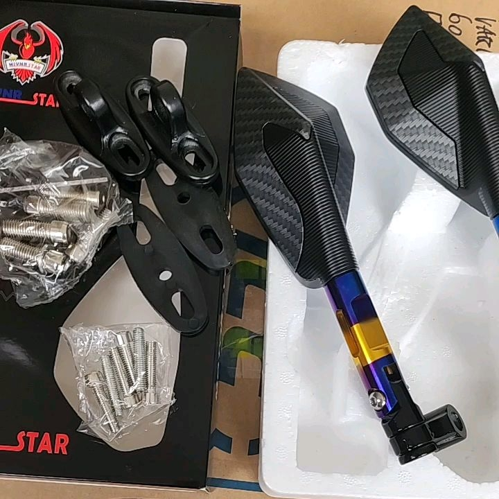 Spion Tomok V2 Twotone Daun Karbon Plus Fairing Universal Semua Motor ...