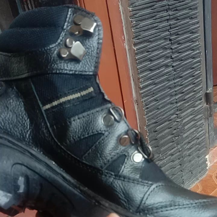 Sepatu Safety Pria Kulit AGL"S Ujung Besi ARMOR KULIT COCOK DISEGALA ...