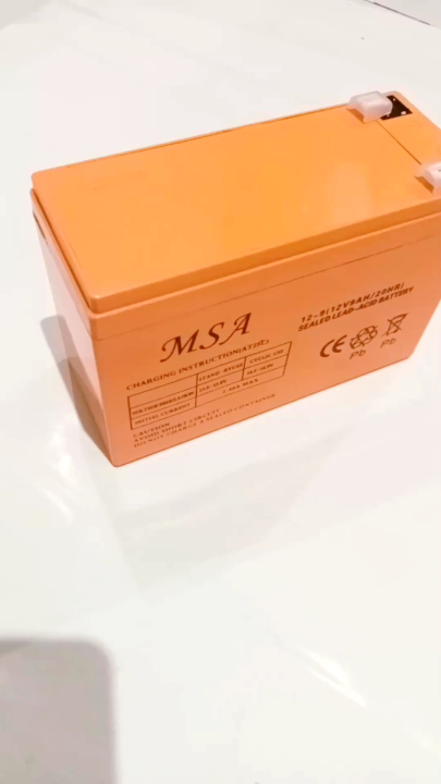 Battery/Aki sprayer elektrik 12volt 9Amper warna kuning | Lazada Indonesia