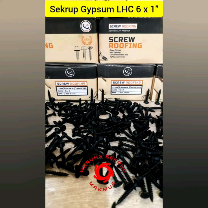 (1 Box) Sekrup Gypsum Hitam #6x1 / Skrup Gipsum 2.5CM | Lazada Indonesia