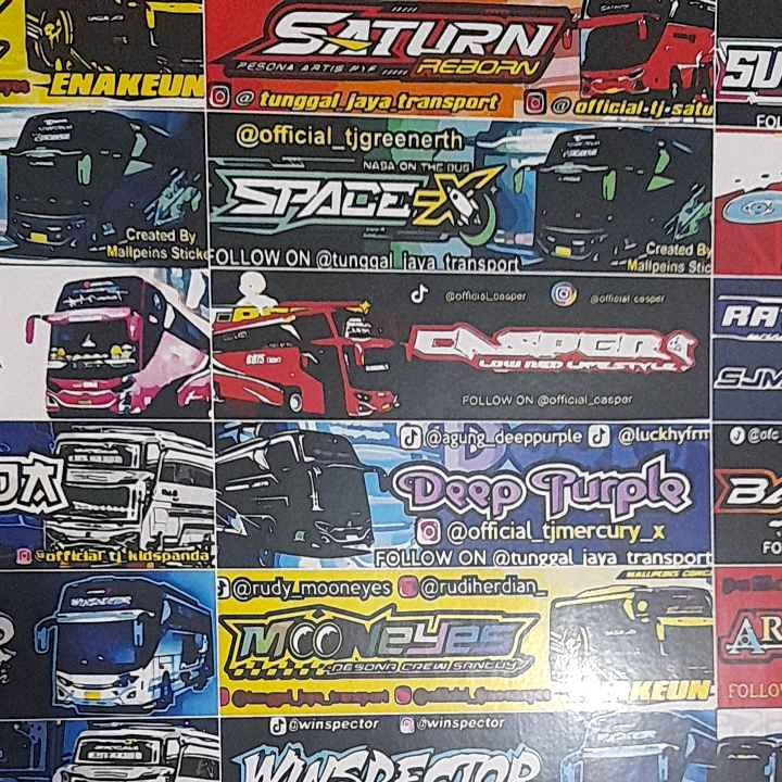 STIKER LOGO BUS BASURI ISI 45 KOTAK /STIKER LOGO BUS BASURI ISI 45 ...