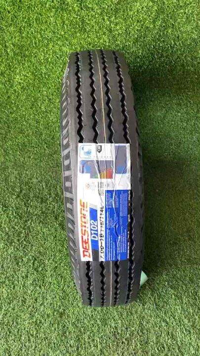 ยางใหม่ 700-16 ยี่ห้อDEESTONE รุ่น D102 ดอกสร้อย ผ้าใบ12ชั้น | Lazada.co.th