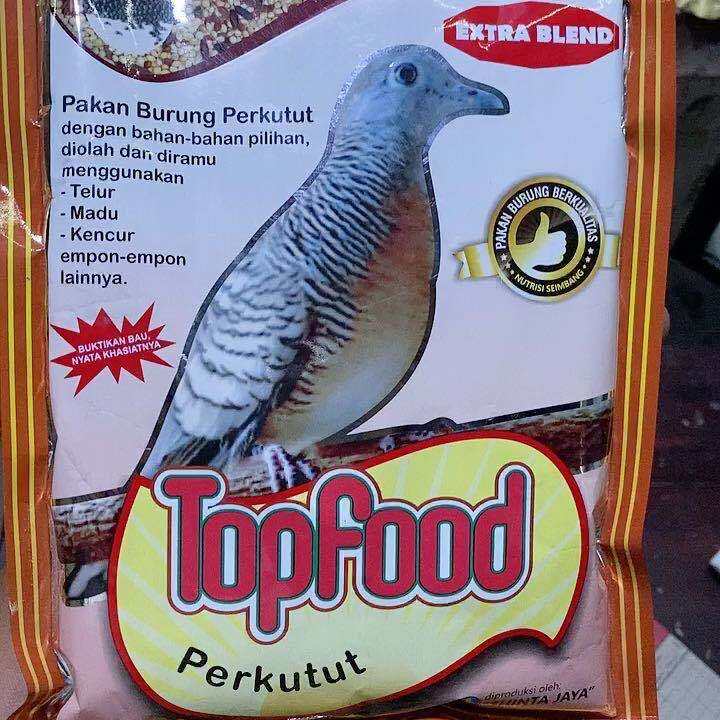 Pakan Perkutut Top Food perkutut 500gram extra Blend | Lazada Indonesia