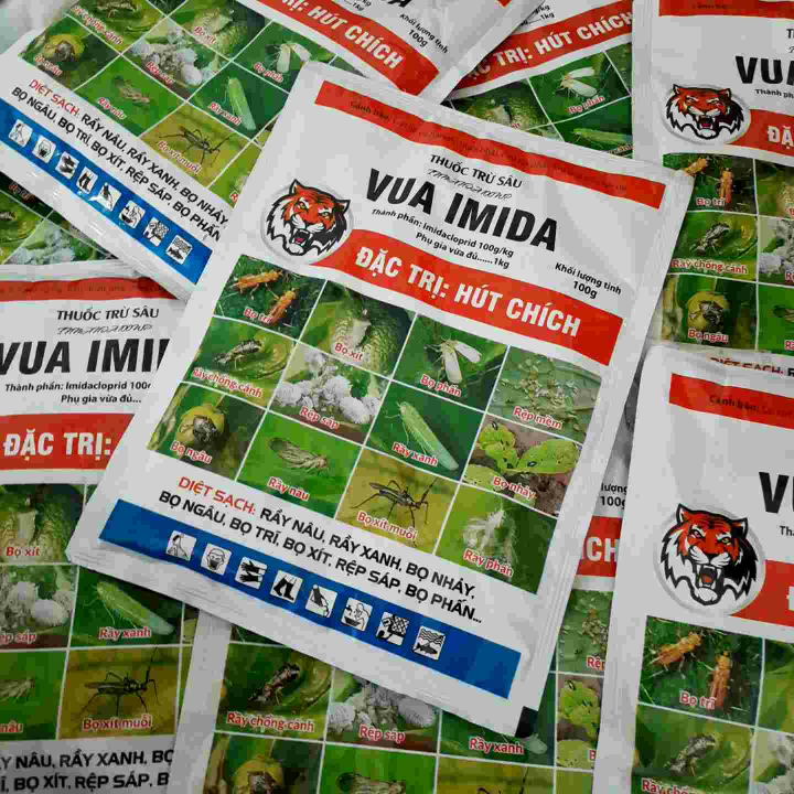 Thuốc trừ sâu VUA IMIDA gói 100g (Imidacloprid 100g/kg) Diệt sạch Rầy ...