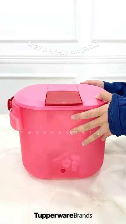 Tupperware Outdoor Cooler (1) 8.7L Included Handle Red Water Dispenser ...