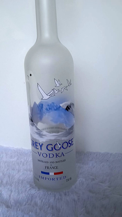 botol grey goose vodka tanpa tutup / botol bekas miras / botol minuman ...