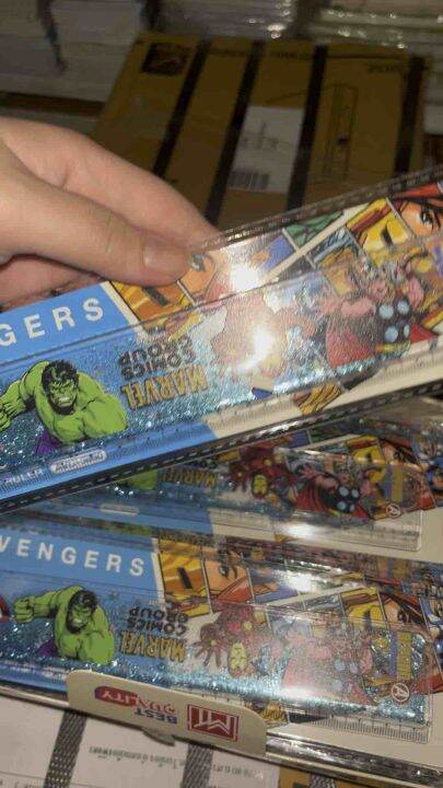 ไม้บรรทัด ไม้บรรทัดมีน้ำ Marvel 20cm. plastic Ruler AVG-3000 | Lazada.co.th