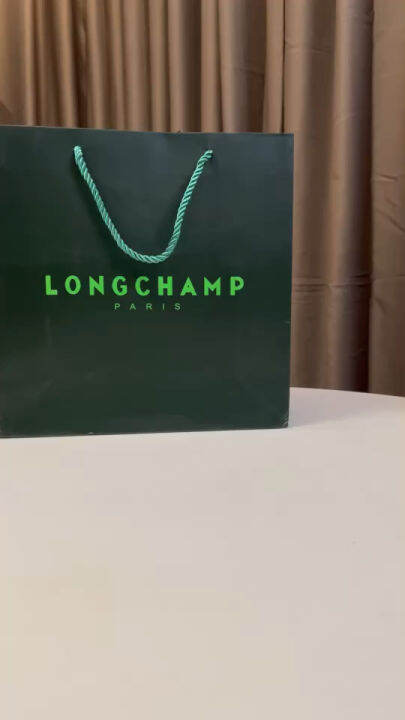 LONGCHAMP MINI LE PLIAGE GREEN POUCH WITH HANDLE PINK | Lazada.co.th