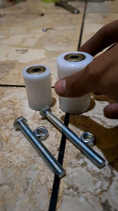 Roda Roller nilon/nilon pagar besi stainlees pakai Bearing baru ...