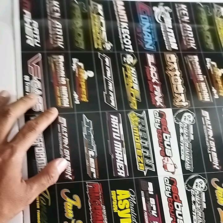 satu lembar stiker logo telolet bus basuri /stiker bus bus basuru isi ...