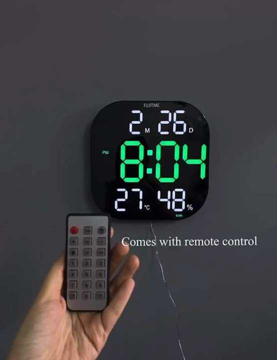 Fujitime | 28cm LED Digital Wall-mounted Clock / Time Day Date ...
