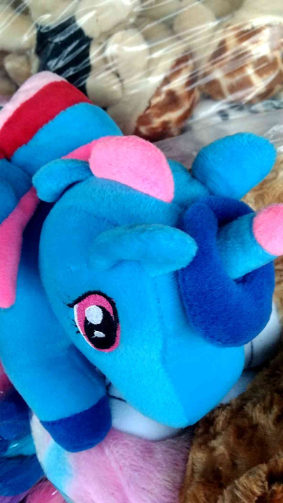 Boneka kuda poni sayap terbang flying pink biru set hadiah | Lazada ...