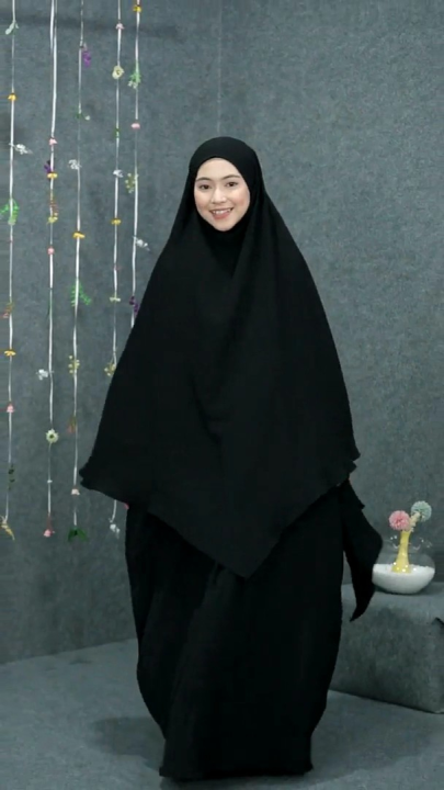 Abaya polos jumbo Zainab hijab hayuri | Lazada Indonesia