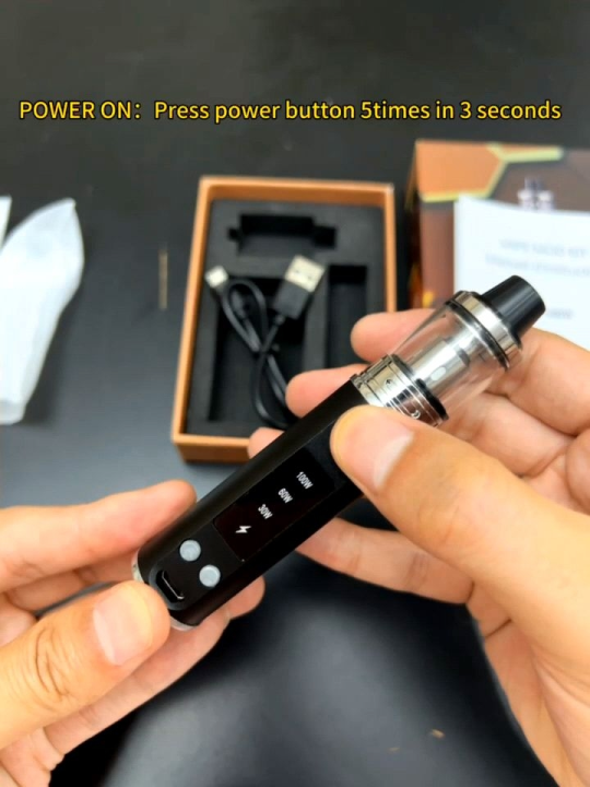 100W Legit Full Set Box Mod Kit Power Adjust 1800Mah Battery 18650 ...