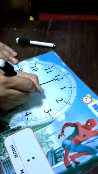 CUSTOMIZED/ PERSONALIZED A4 Size Laminated Clock Telling Time ...